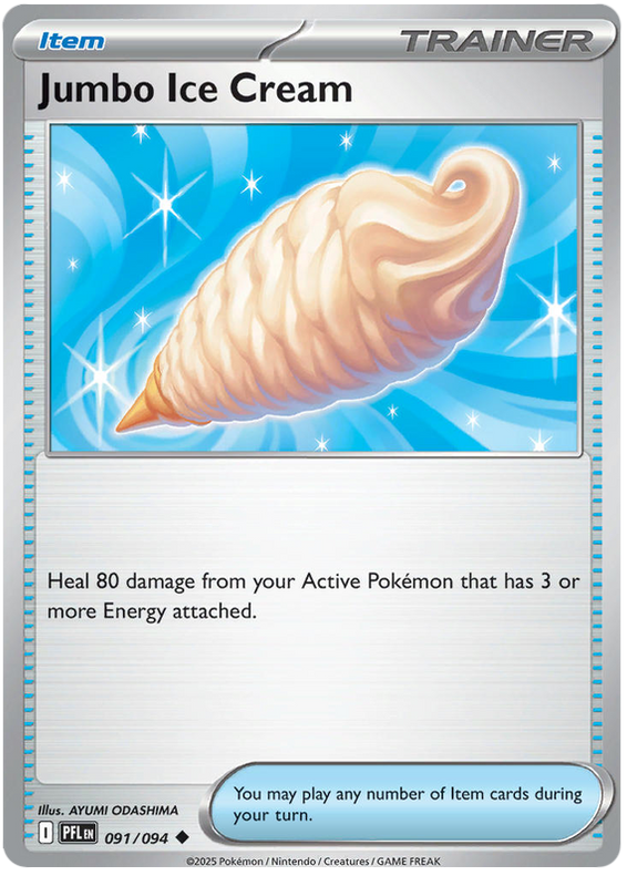 Jumbo Ice Cream 091/094 Uncommon Pokemon Card (Mega Evolution ...