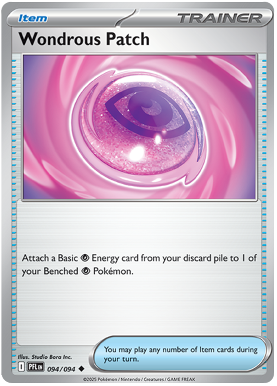 Wondrous Patch 094/094 Uncommon Pokemon Card (Mega Evolution Phantasmal ...