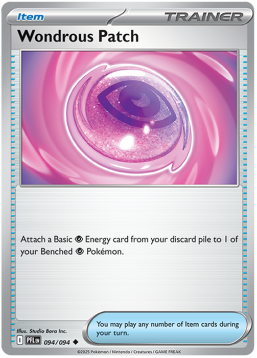 Wondrous Patch 094/094 Uncommon Pokemon Card (Mega Evolution Phantasmal ...