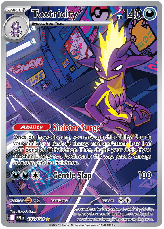 Toxtricity 103/094 Illustration Rare Pokemon Card (Mega Evolution ...