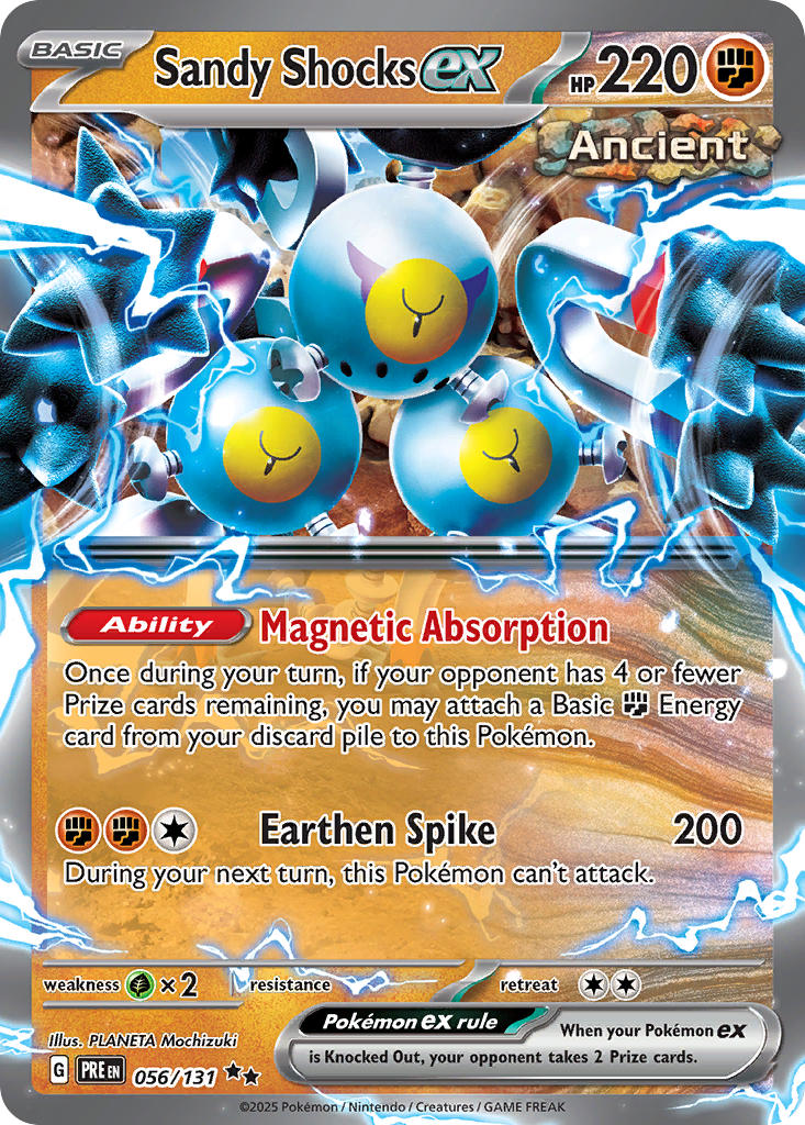 Sandy Shocks ex 056/131 Double Rare Pokemon Card (Scarlet & Violet Pri ...