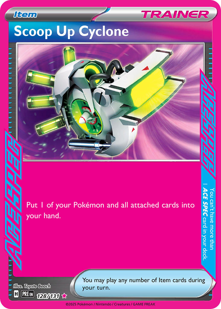 Scoop Up Cyclone 128/131 ACE SPEC Rare Pokemon Card (Scarlet & Violet ...