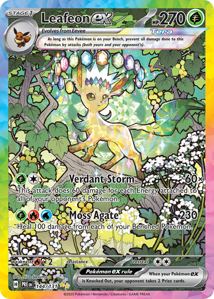 Leafeon ex 144/131 Special Illustration Rare Pokemon Card (Scarlet & V ...
