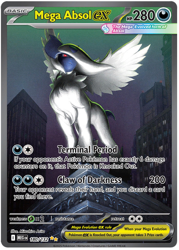 Mega Absol ex 180/132 Special Illustration Rare Pokemon Card (Mega ...