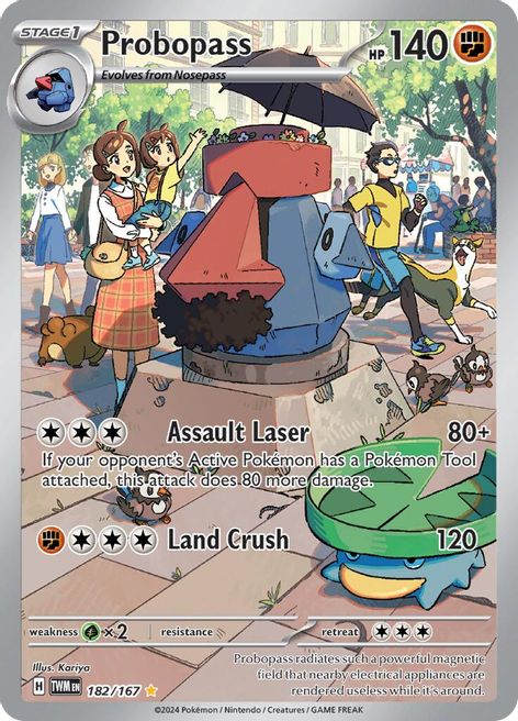 Probopass 182/167 Illustration Rare Pokemon Card (SV Twilight Masquera ...
