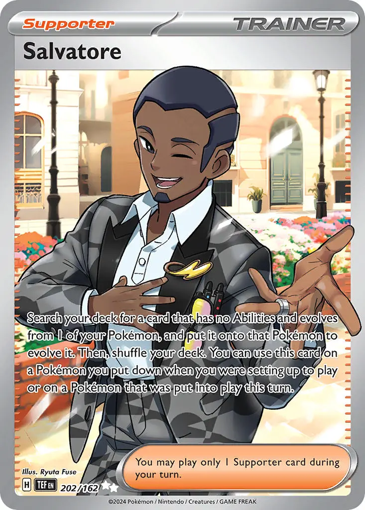 Salvatore 202/162 Ultra Rare Pokemon Card (SV Temporal Forces) — Titan ...