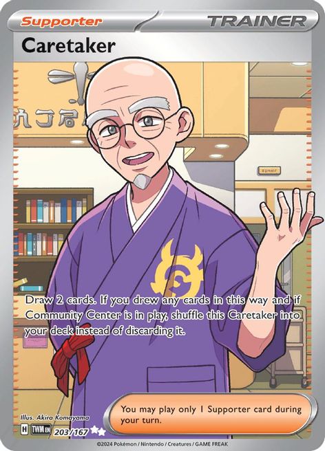 Caretaker 203/167 Ultra Rare Pokemon Card (SV Twilight Masquerade ...
