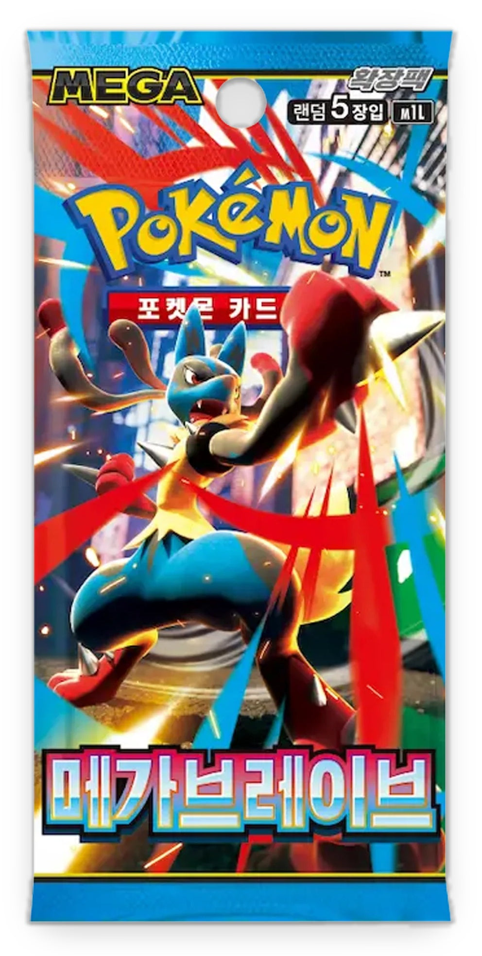 Pokemon TCG Mega Brave M1L Korean Booster Pack — Titan Cards Ltd
