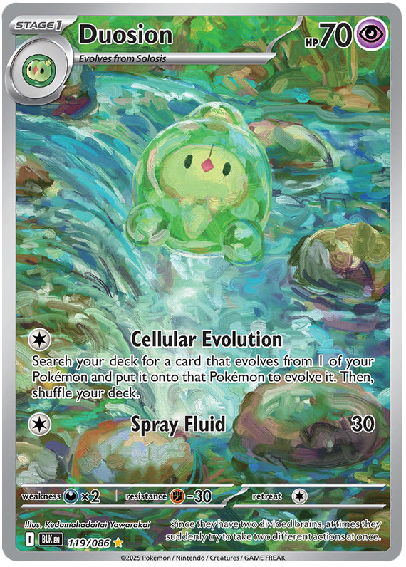 Duosion 119/086 Illustration Rare Pokemon Card (Scarlet & Violet Black ...