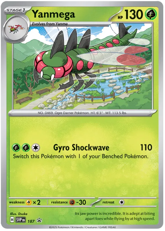 Yanmega SVP187 Pokemon Promo Card (SV Promo Series) — Titan Cards Ltd