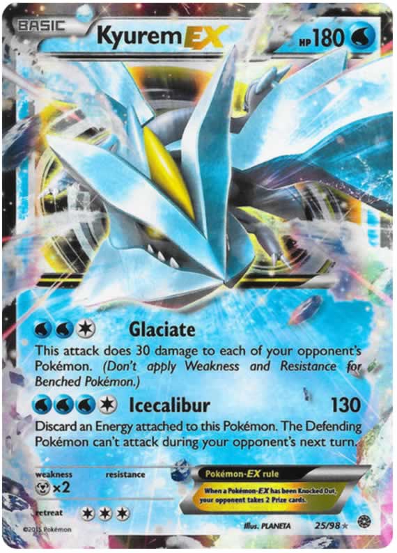 Kyurem EX 25/98 Ultra Rare Pokemon Card (XY Ancient Origins) — Titan ...