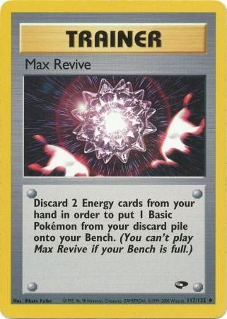Max Revive 117/132 Uncommon Pokemon Card (Gym Challenge) — Titan Cards Ltd