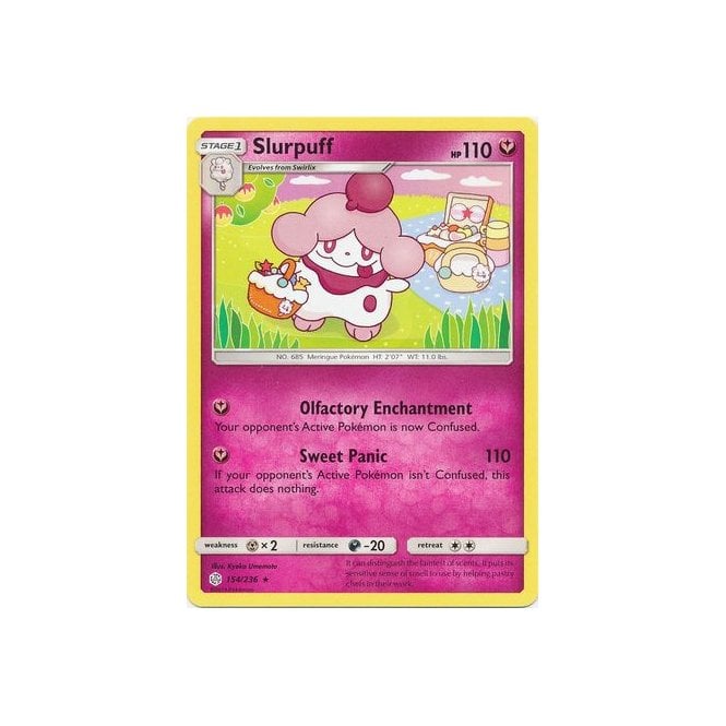Slurpuff 154/236 Rare Pokemon Card (Cosmic Eclipse) — Titan Cards Ltd