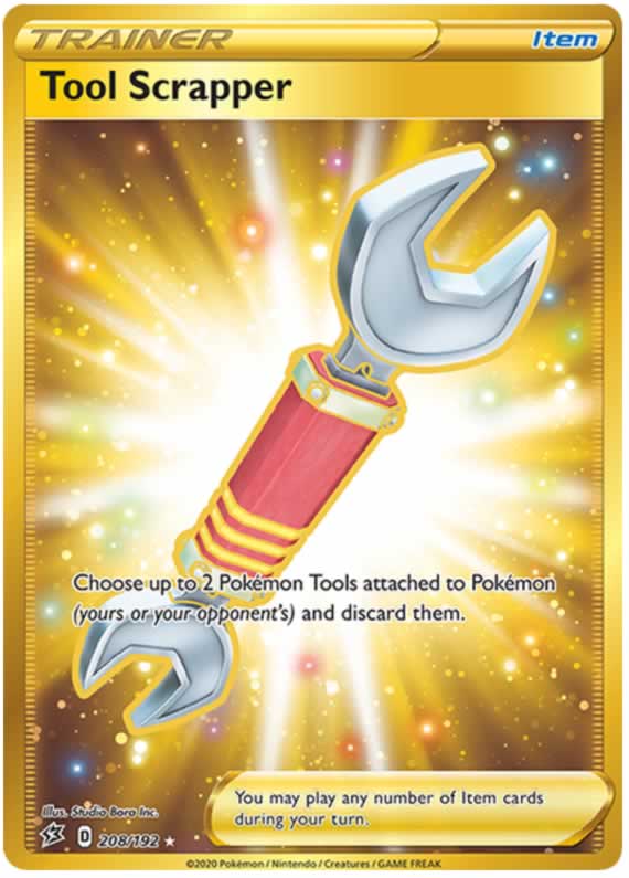 Tool Scrapper 208/192 Secret Rare Pokemon Card (SWSH Rebel Clash ...