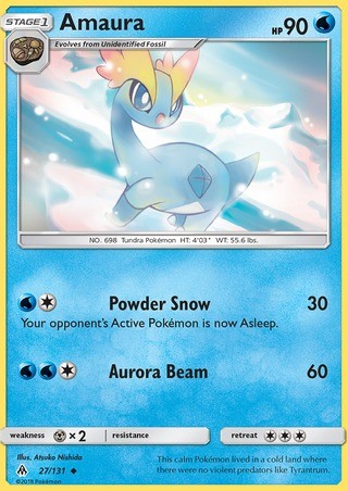 Amaura 27/131 Uncommon Pokemon Card (Forbidden Light) — Titan Cards Ltd