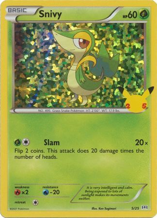 Snivy 5/25 Holo Pokemon Card (McDonalds Collection 2021) — Titan Cards Ltd