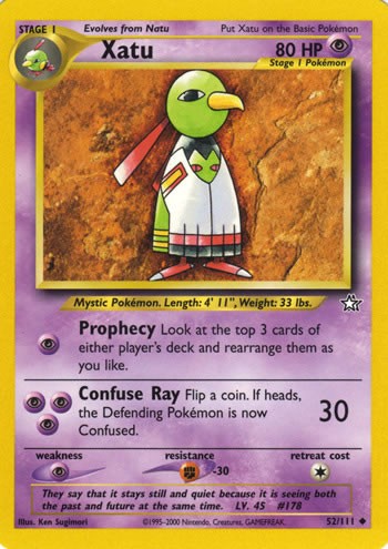 Xatu 52/111 Uncommon Pokemon Card (Neo Genesis) — Titan Cards Ltd