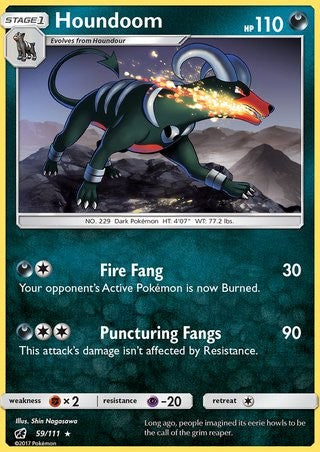 Houndoom 59/111 Rare Pokemon Card (SM Crimson Invasion) — Titan Cards Ltd