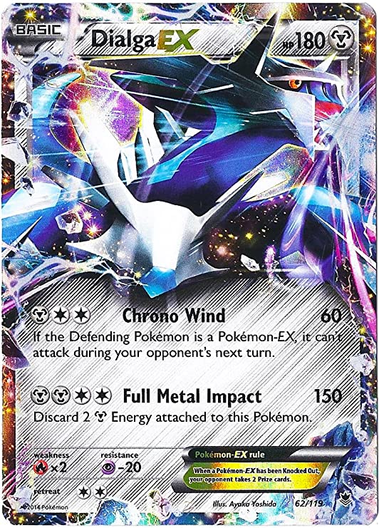 Dialga EX 62/119 Ultra Rare Pokemon Card (XY Phantom Forces) — Titan ...