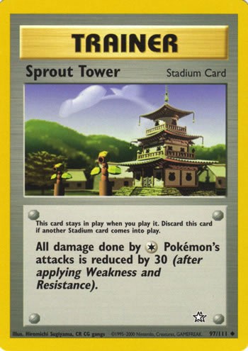 Sprout Tower 97/111 Uncommon Pokemon Card (Neo Genesis) — Titan Cards Ltd
