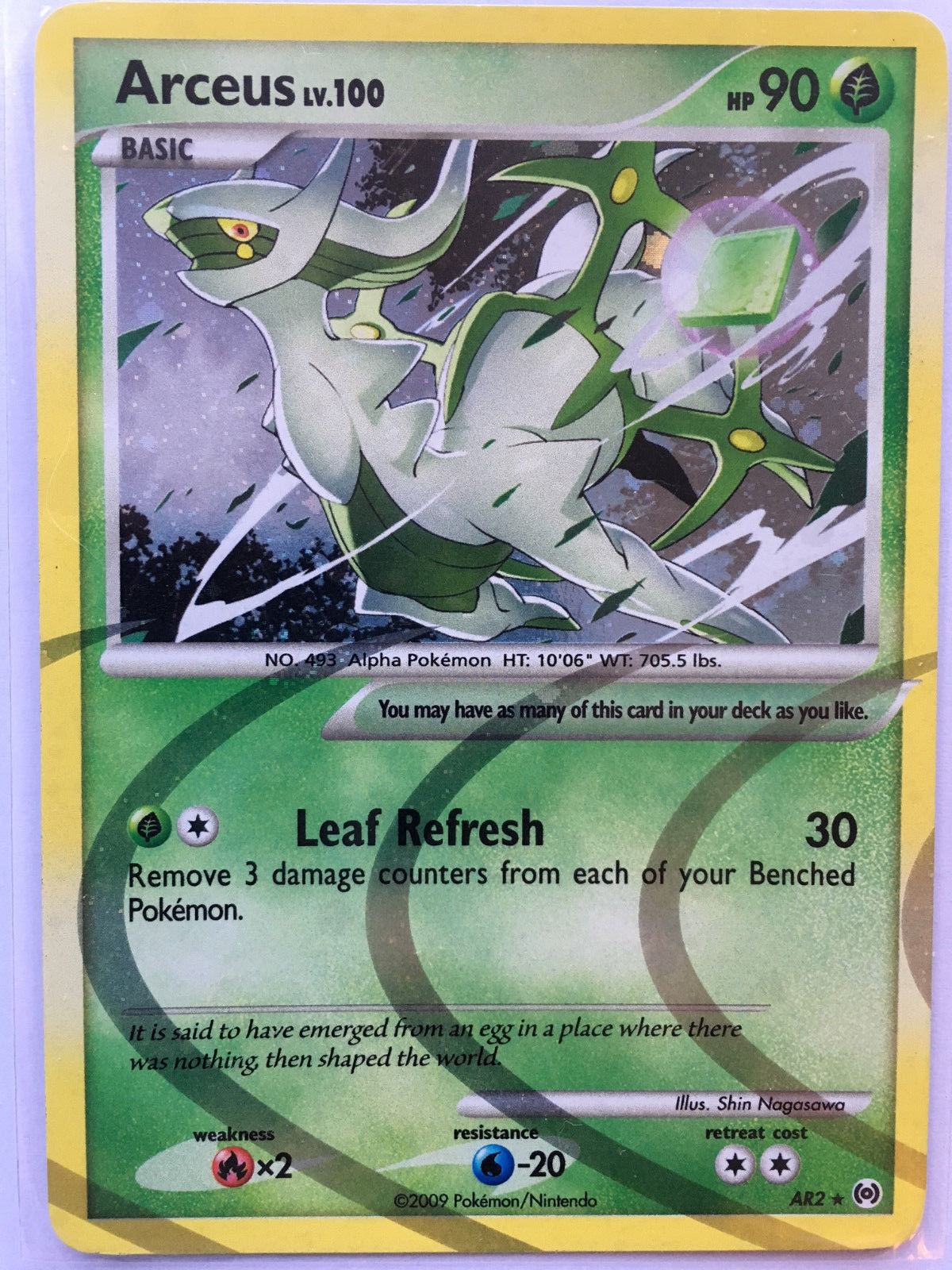 Pokemon Card Single: Arceus AR2 Arceus Secret Rare Holo — Titan Cards Ltd