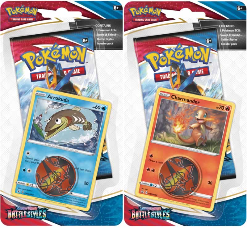 Pokemon SWSH05 Battle Styles 1-Pack Blister ft. Charmander & Arrokuda ...