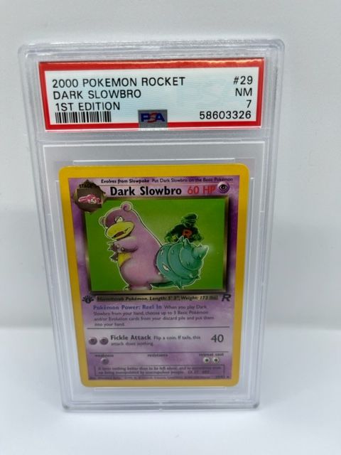 Dark Slowbro 29/82 PSA 7 Graded Rare Pokemon Card (2000 Pokemon Rocket ...