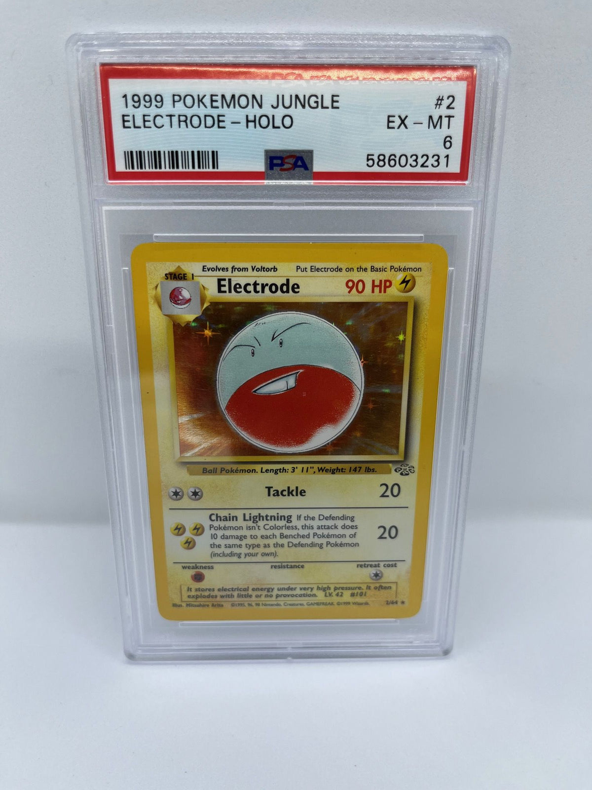 Electrode 2/64 PSA 6 Graded Rare Pokemon Card (1999 Pokemon Jungle ...