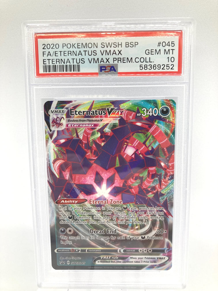 Eternatus VMAX SWSH045 PSA 10 Gem Mint Graded Pokemon Card — Titan ...