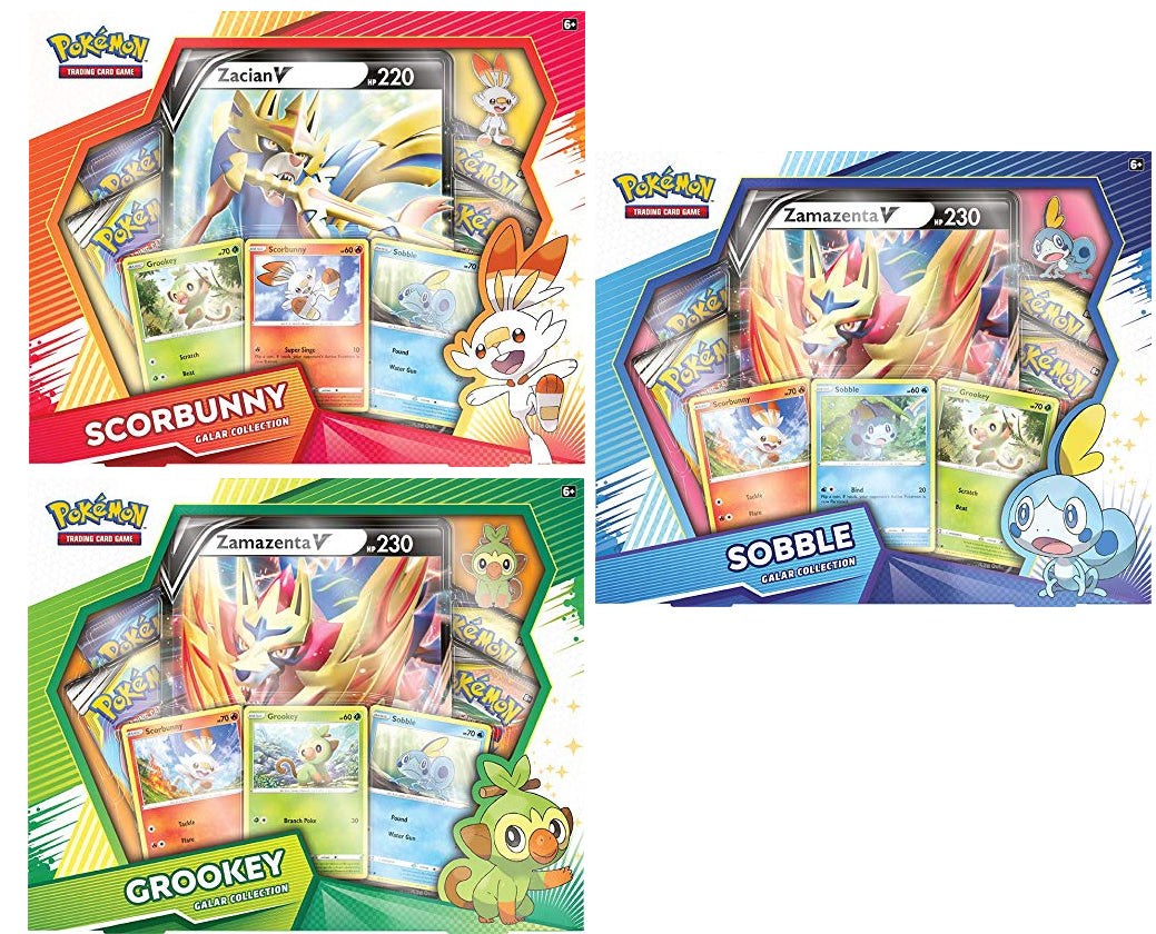 Galar Collection Box Zacian/Zamazenta Triple Pack (Pokemon TCG) — Titan ...