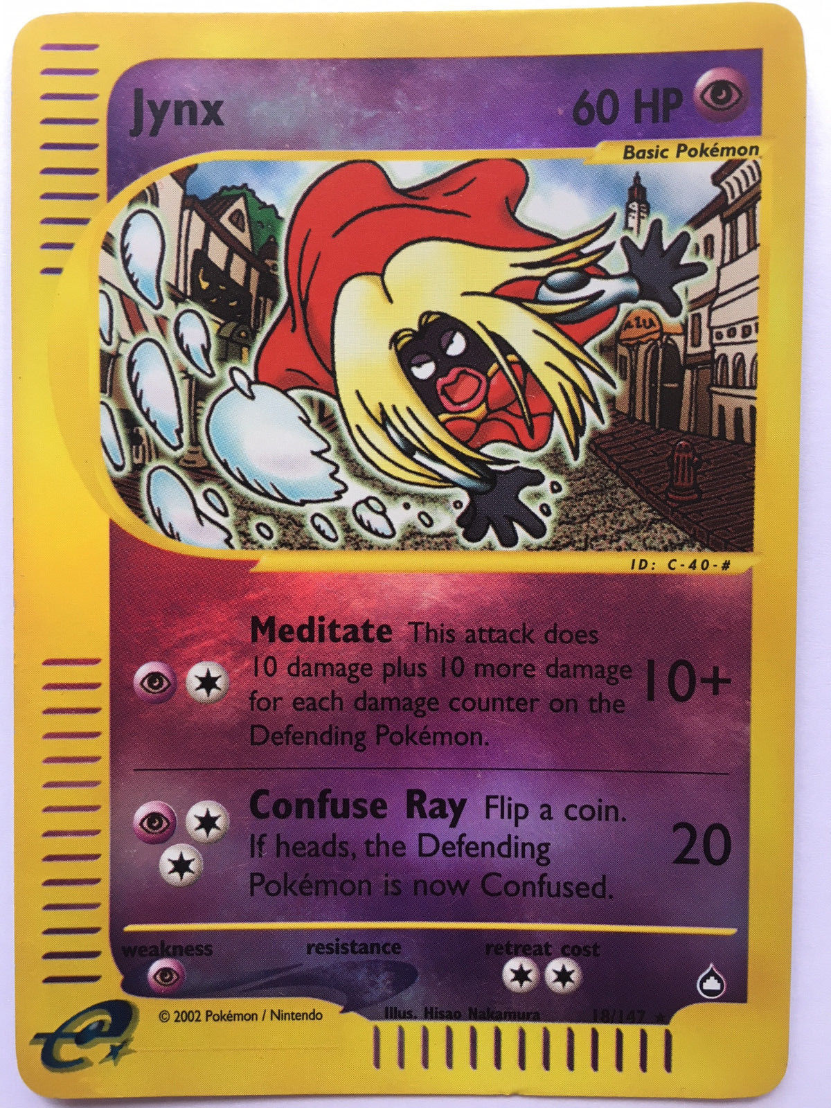 Pokemon Card Single: Jynx 18/147 Aquapolis Rare Reverse Holo — Titan ...