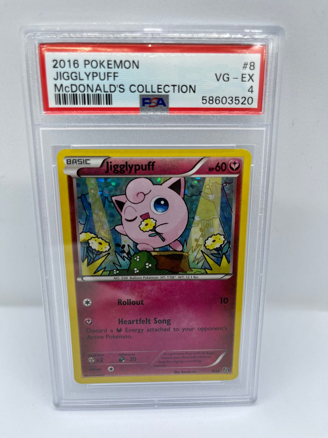 Jigglypuff 8/12 PSA 4 Graded Pokemon Card (2016 - McDonald's Collectio ...