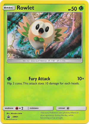 Rowlet SM01 Pokemon Promo Card (SM Promo Series) — Titan Cards Ltd