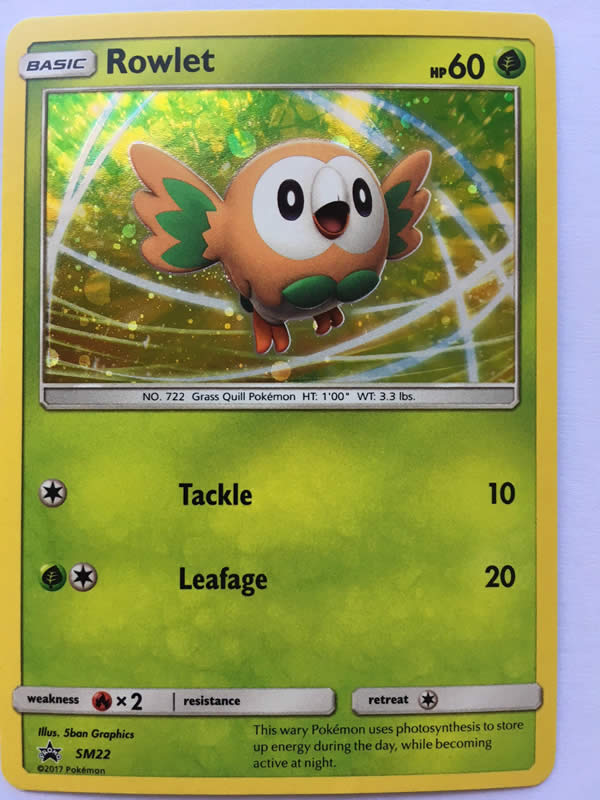 Rowlet SM22 Pokemon Promo Card (SM Promo Series) — Titan Cards Ltd