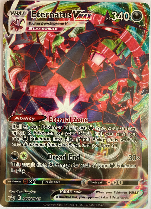 Eternatus VMAX SWSH045 JUMBO OVERSIZED Pokemon Promo Card — Titan Cards Ltd
