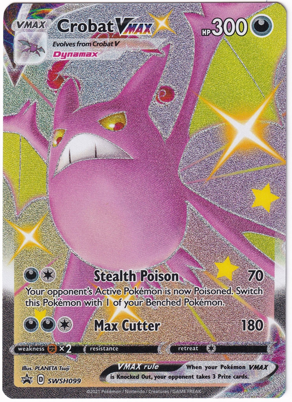 Crobat VMAX SWSH099 Pokemon Promo Card (SWSH Promo Series) — Titan ...