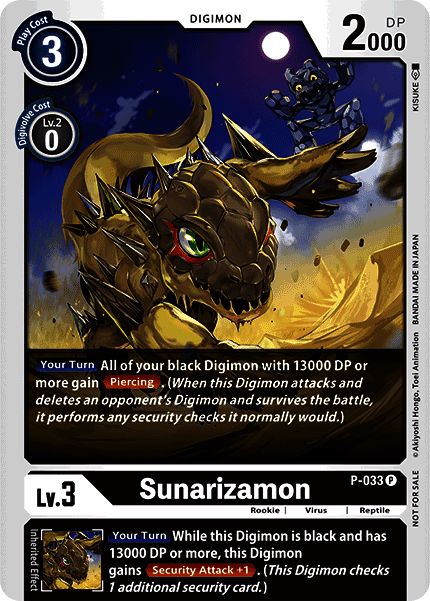 Sunarizamon P-033 Foil Promo Card in Packet (Digimon Card Game) — Titan ...