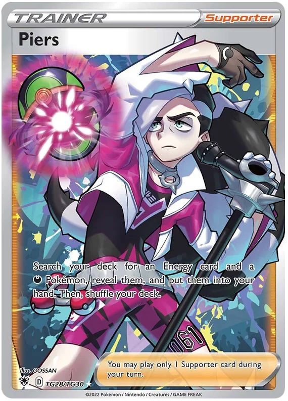 Piers TG28/TG30 Pokemon Card (SWSH Astral Radiance Trainer Gallery ...