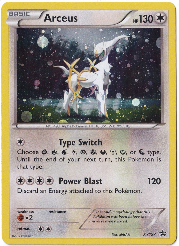 Arceus XY197 Pokemon Promo Card (XY Promo Series) — Titan Cards Ltd