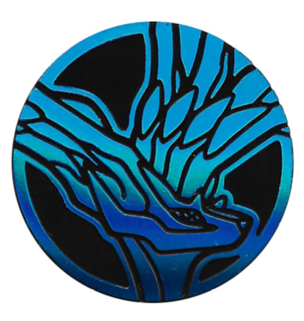 Official Pokemon Coin - Xerneas Metallic Blue Coin — Titan Cards Ltd